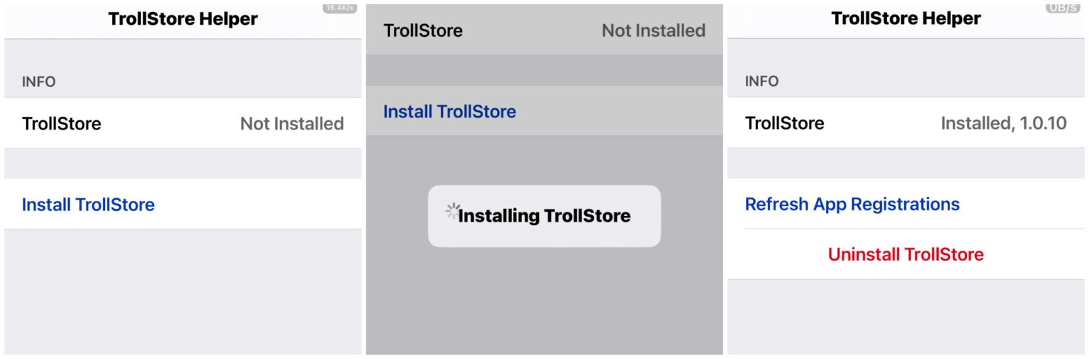 TrollStore - Phần mềm cho phép cài đặt ứng dụng ngoài trên iOS